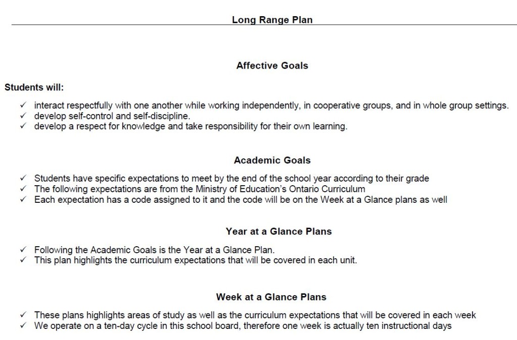 Grade 2/3 Long Range Plan - Chase March - Official Site