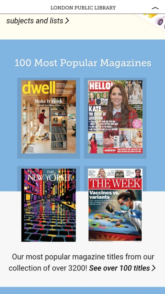 Free Magazines on Your Phone (from Libby) – Chase March – Official Site